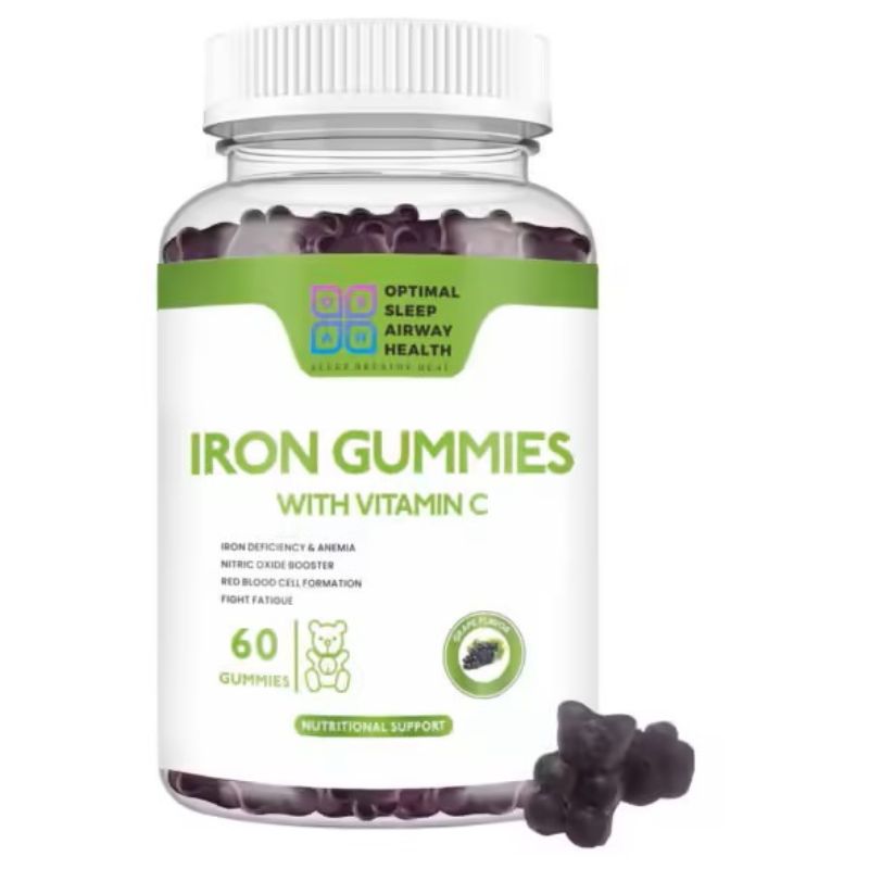 OPTIMAL SLEEP AIRWAY HEALTH IRON GUMMIES WITH VITAMIN C 60 GUMMIES ...