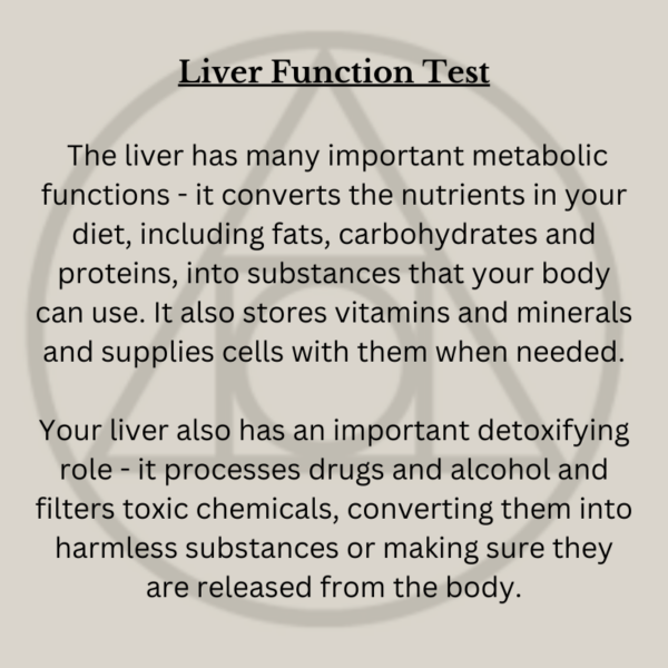 Liver Function Test | Tonic Natural Health Centre
